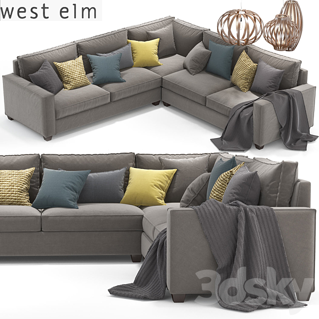 West elm set 01 3D Max - 3DMAXTER