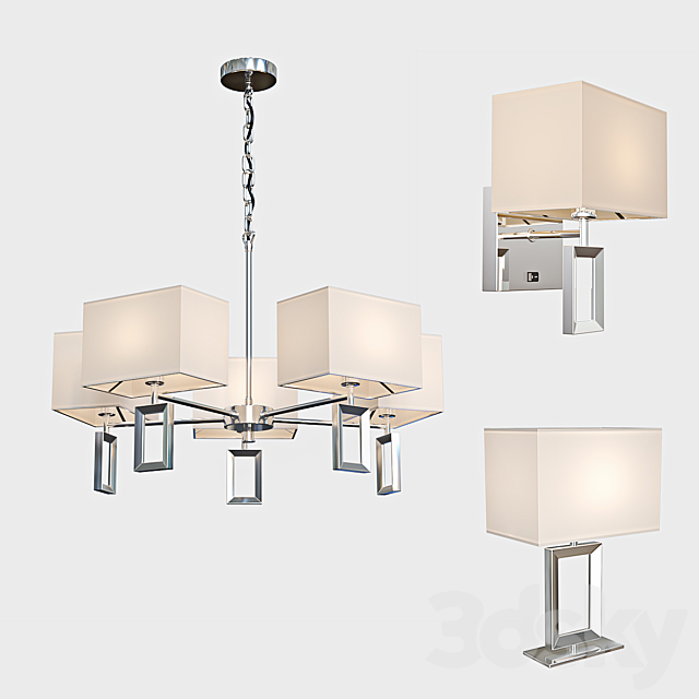 Chandeliers square 3D Max - 3DMAXTER