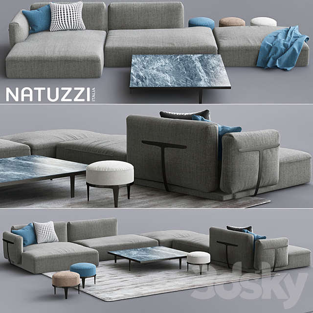 Natuzzi Sofa Herman 3D Max - 3DMAXTER