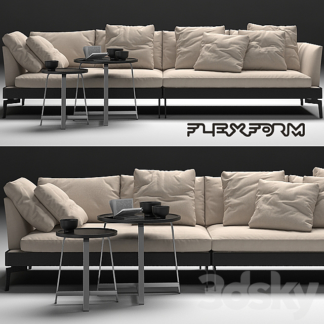 Feel Good Sofa Flexform 3D Max - 3DMAXTER
