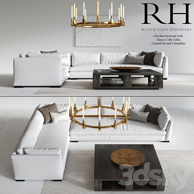 Restoration Hardware Modern 3D Max - 3DMAXTER