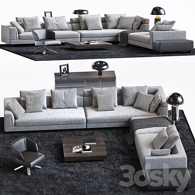 MINOTTI SET 17 3D Max - 3DMAXTER