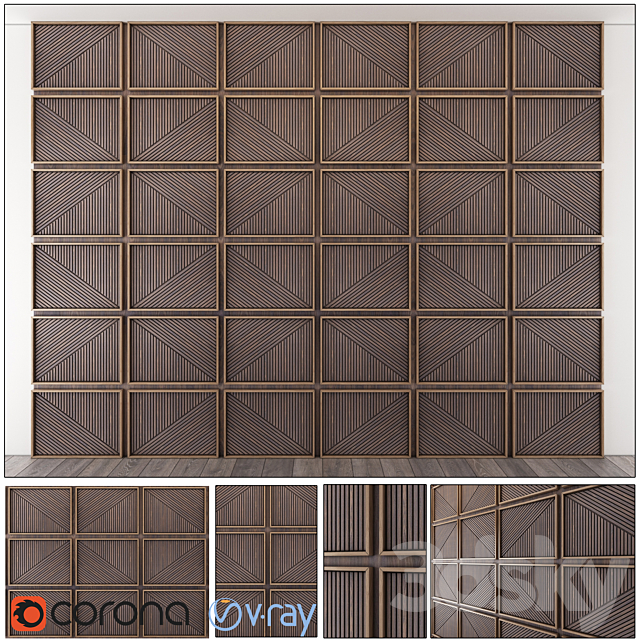 Wall Panel - 03 (Tbg) 3D Max - 3DMAXTER