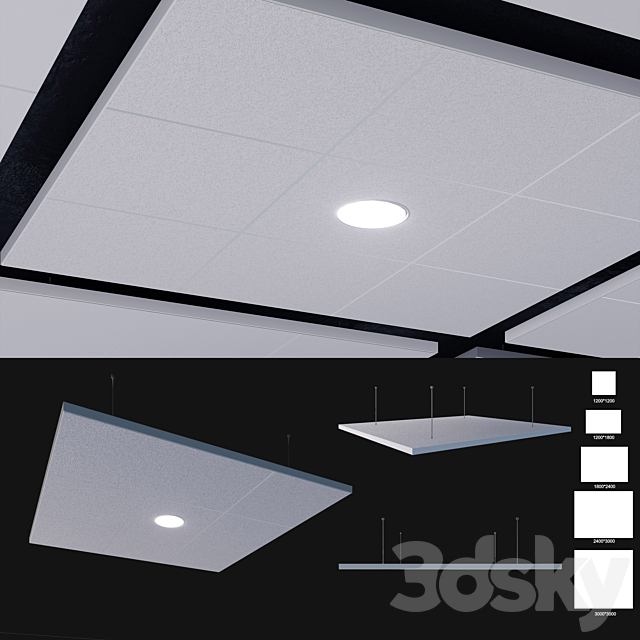 Ceiling systems Armstrong Canopy C 3D Max - 3DMAXTER