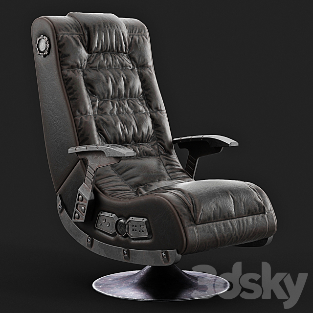 X-Rocker Chair Aged 3D Max - 3DMAXTER