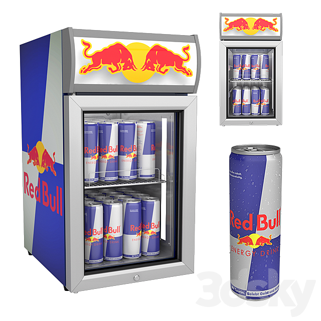 Red bull mini bar 3D Max - 3DMAXTER