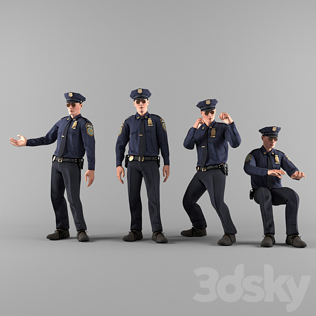 Policeman 2 3D Max - 3DMAXTER