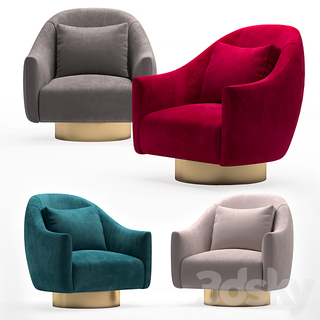 Armchair Laskasas Donald 3D Max - 3DMAXTER