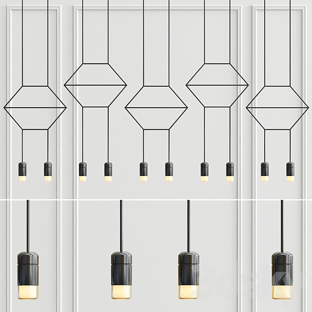 Vibia Wireflow Lineal Pendant Light 0331 3D Max - 3DMAXTER