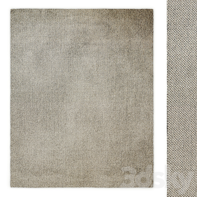 Sereno Handwoven Sisal Rug RH 3D Max - 3DMAXTER