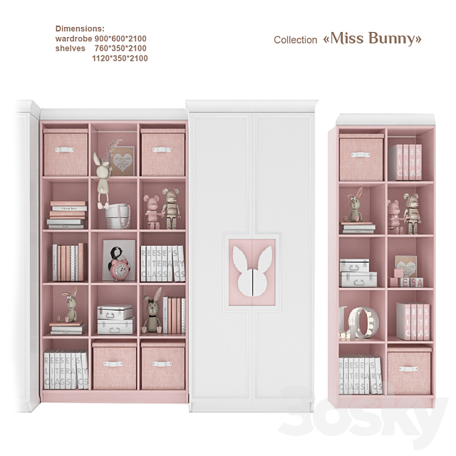 EFI Concept Kid _ Miss Bunny - Shelf Inserts 3D Max - 3DMAXTER