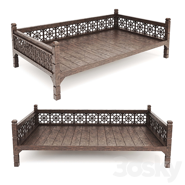 Classic bed 3D Max - 3DMAXTER
