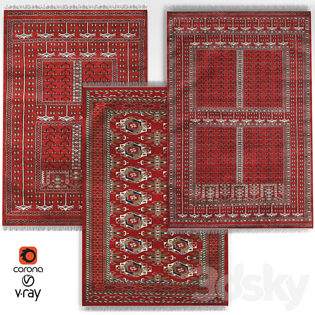 Turkmen rug 3D Max - 3DMAXTER