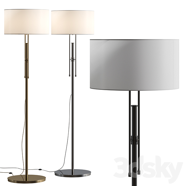 Crate & Barrel Cameron Adjustable Floor Lamp 3D Max - 3DMAXTER