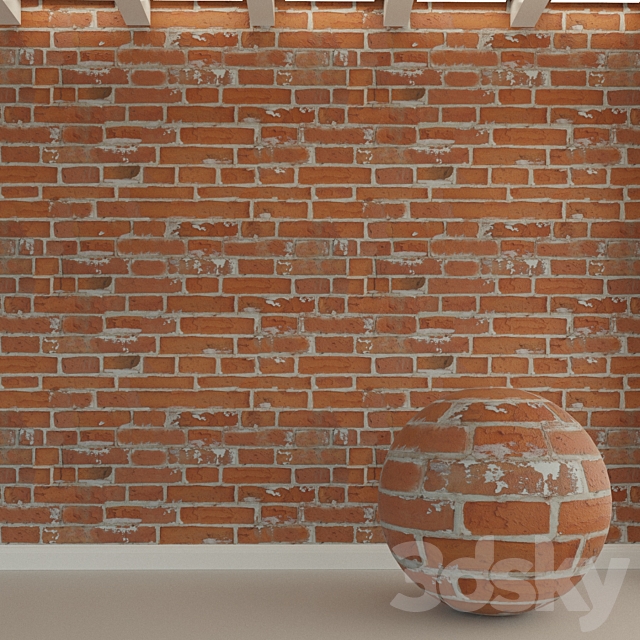 Brick wall. Old brick. 116 3D Max - 3DMAXTER