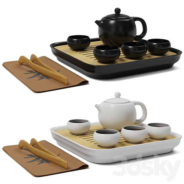 Chinese Kung Fu Tea Set 3D Max - 3DMAXTER