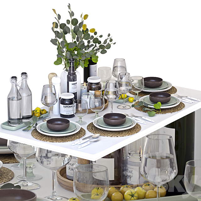 Table setting 3D Max - 3DMAXTER