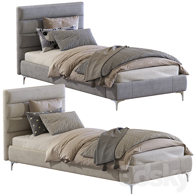 Bed Pfeiffer Upholstered Bed 3D Max - 3DMAXTER