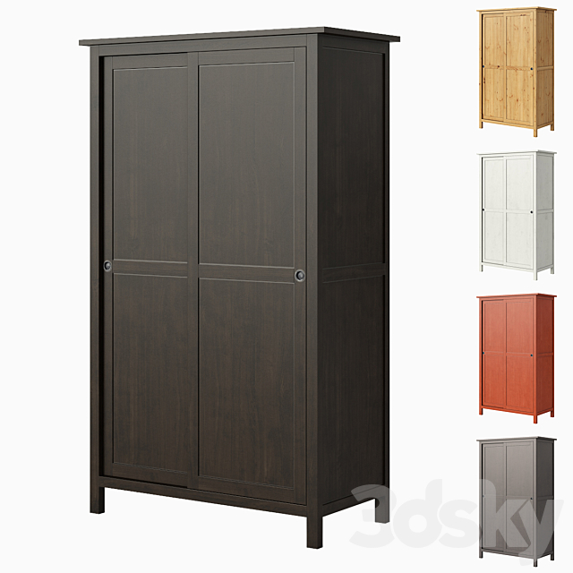 IKEA HEMNES Wardrobe with 2 sliding doors 3D Max - 3DMAXTER