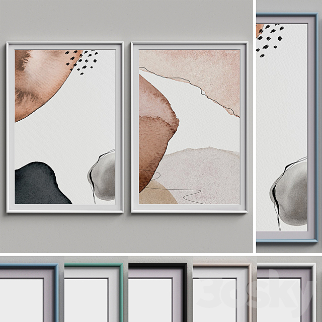 Nice Picture Frames Set 147 3D Max - 3DMAXTER