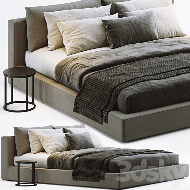 RH Cloud Platform Bed 3D Max - 3DMAXTER