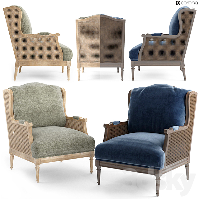 Armchair Cenusa I LA REDOUTE 3D Max - 3DMAXTER
