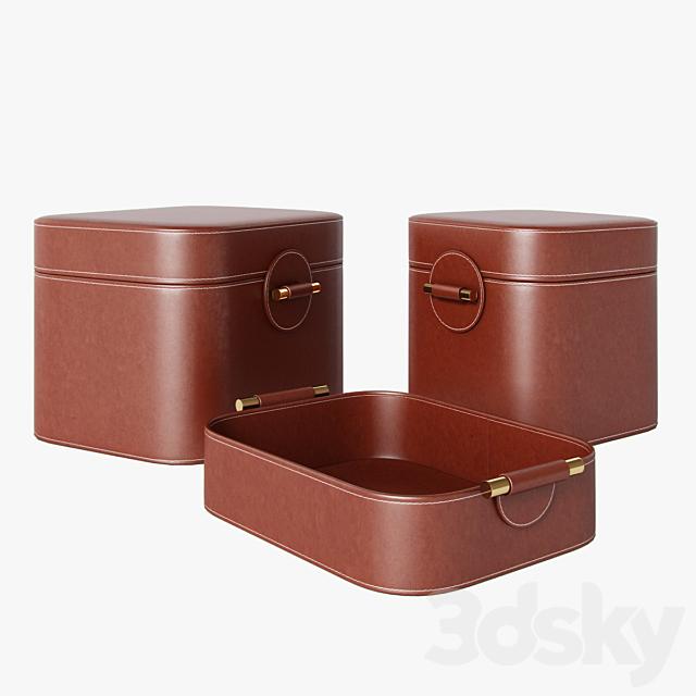 Boxes and key holder by Armani Casa Folie 3D Max - 3DMAXTER