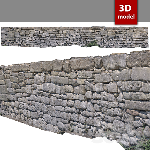 292 Stone Wall 3D Max - 3DMAXTER