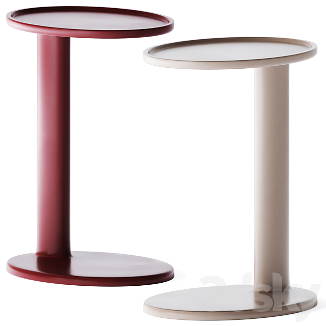 Metal Side Table Oliver by Flexform 3D Max - 3DMAXTER