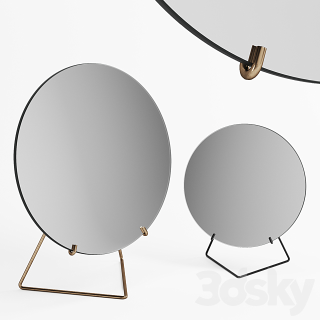 Moebe standing mirrors 3D Max - 3DMAXTER