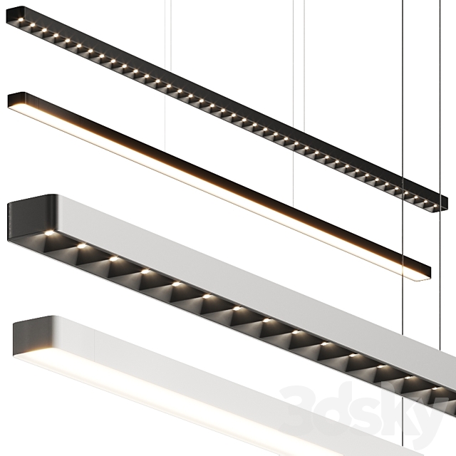 Flos Super Line & Pro Pendant Lamps 3D Max - 3DMAXTER