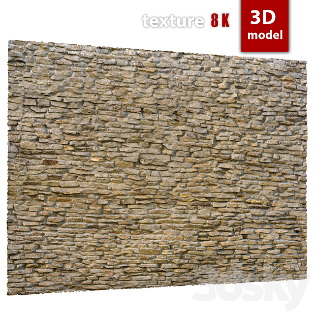 346 Stone Wall 3D Max - 3DMAXTER