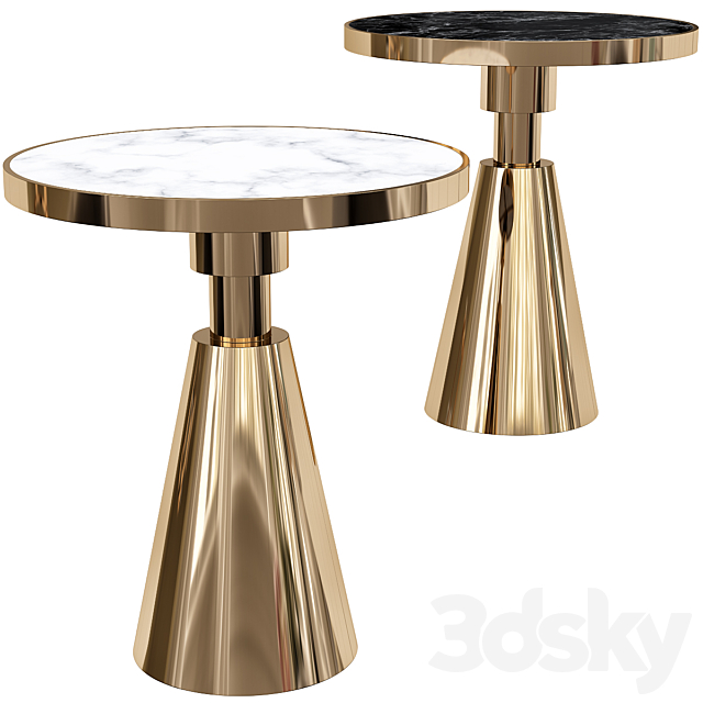 Designer Marble Side Table 3D Max - 3DMAXTER