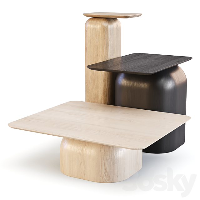 Nikari: April - Coffee and Side Table 3D Max - 3DMAXTER