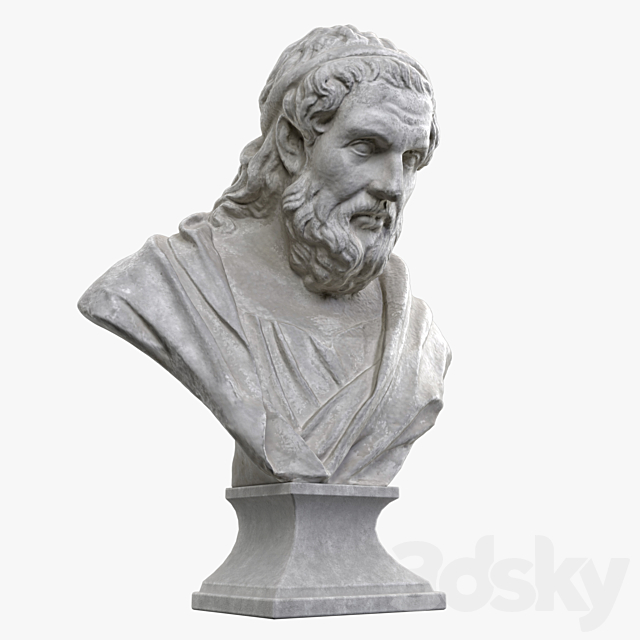 Greek philosopher IV century. BC NS. 3D Max - 3DMAXTER