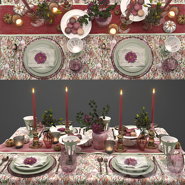 Table setting 002 3D Max - 3DMAXTER