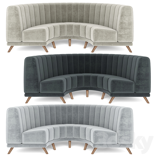 MD Round Sofa 003 3D Max - 3DMAXTER