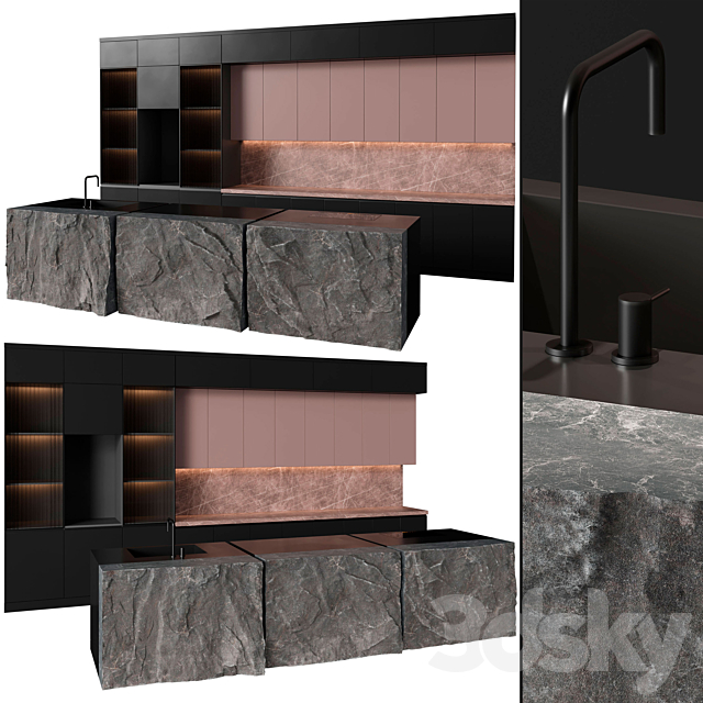 Kitchen Set 01 by Sherzod 3D Max - 3DMAXTER