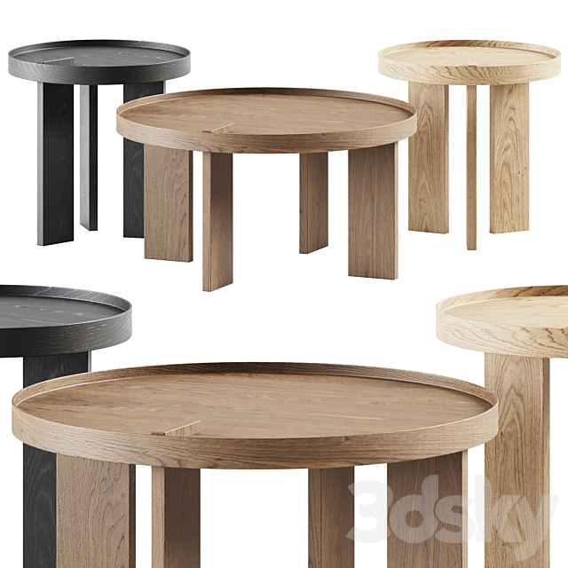 Bruno Coffee Table by TemaHome _ Wooden table 3D Max - 3DMAXTER
