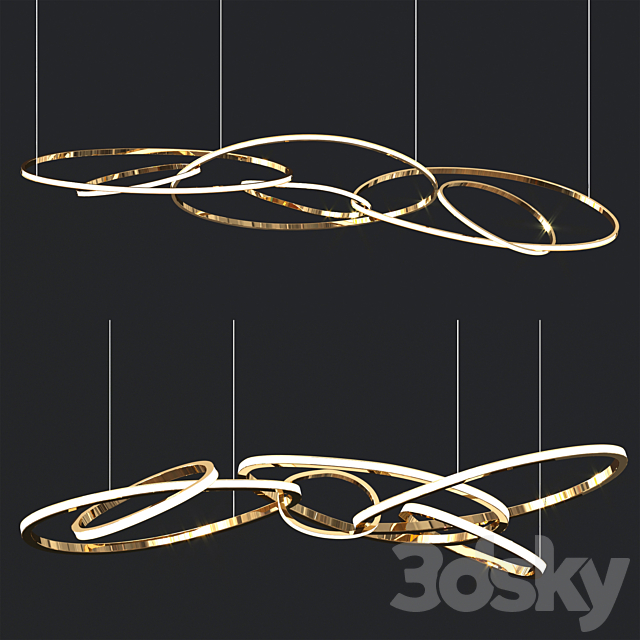 Niamh Barry Long Ring Chandeliers 3D Max - 3DMAXTER