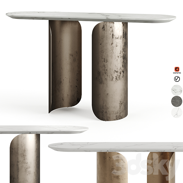 GABRIEL OPERA CONTEMPORARY OVAL CONSOLE 3D Max - 3DMAXTER