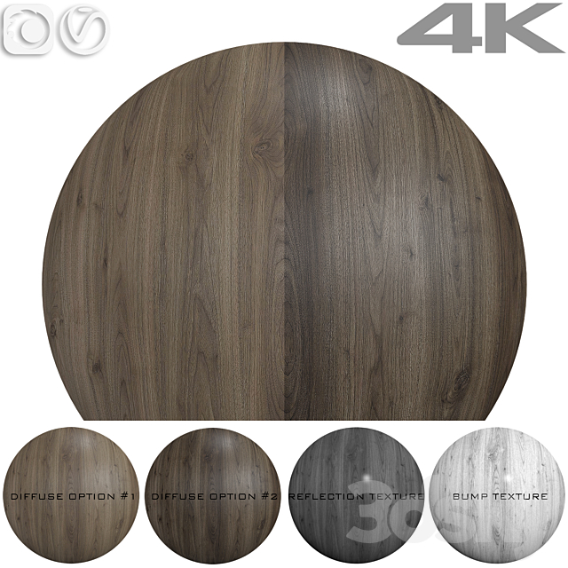 Wood texture - Walnut №2 3D Max - 3DMAXTER