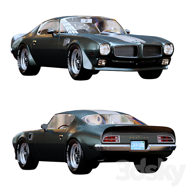 Pontiac Firebird Trans Am 1970 3D Max - 3DMAXTER