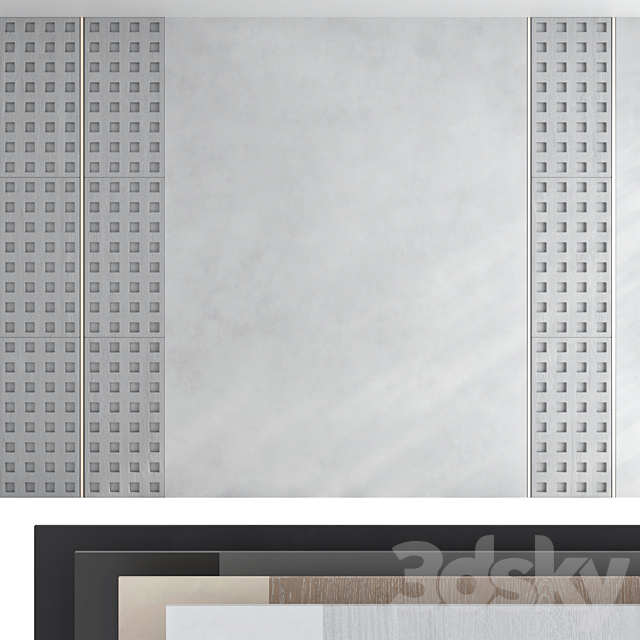 Decorative wall panel set 75 3D Max - 3DMAXTER
