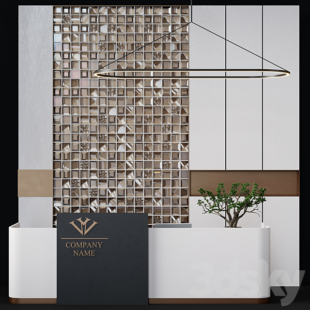 Reception desk 18 3D Max - 3DMAXTER