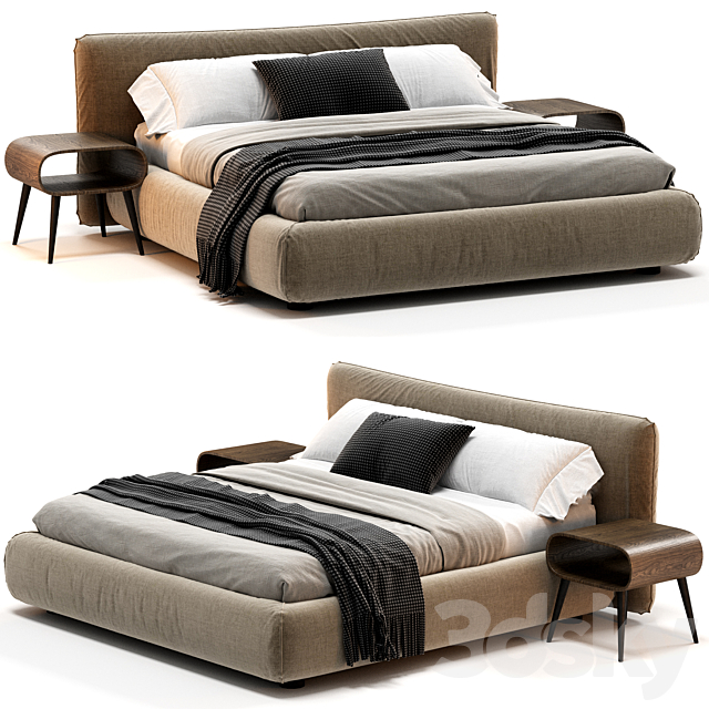 Meroni Solzani Bed 3D Max - 3DMAXTER