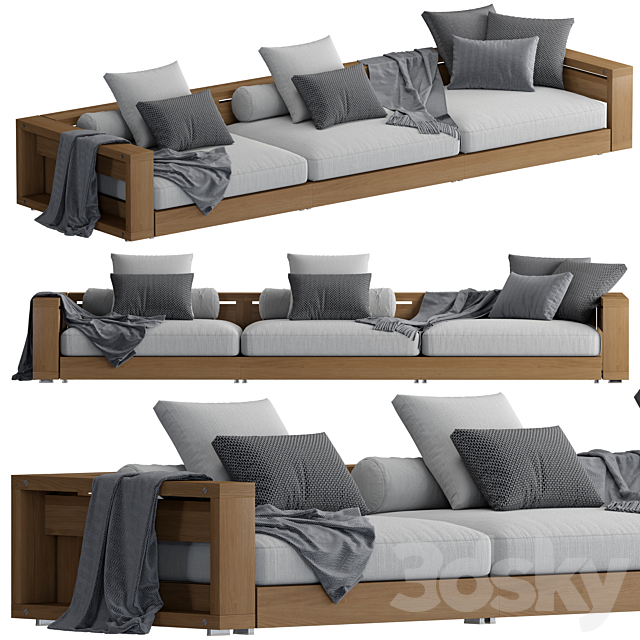 Flexform Hamptons sofa 2 3D Max - 3DMAXTER