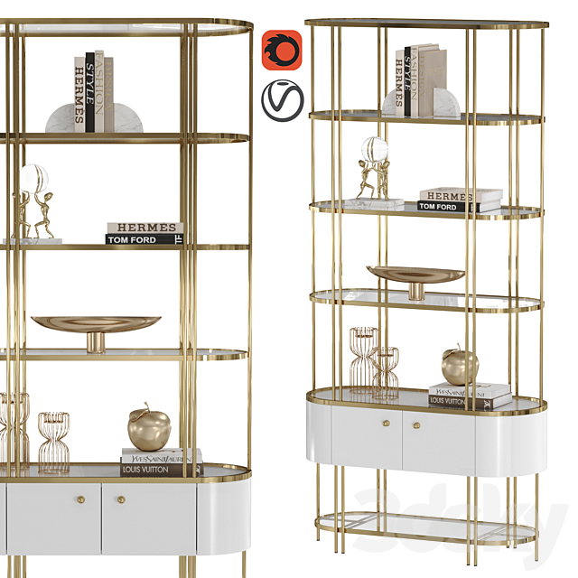 Shelving unit NEKKAR 3D Max - 3DMAXTER