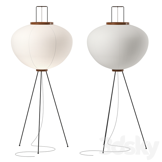 Akari 10A floor lamp by Vitra 3D Max - 3DMAXTER