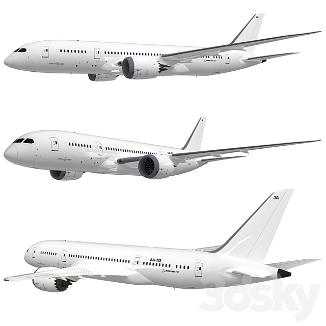 Boeing 787 Dreamliner 3D Max - 3DMAXTER